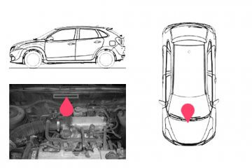 【Suzuki Baleno 】- Ubicación del número de chasis / bastidor